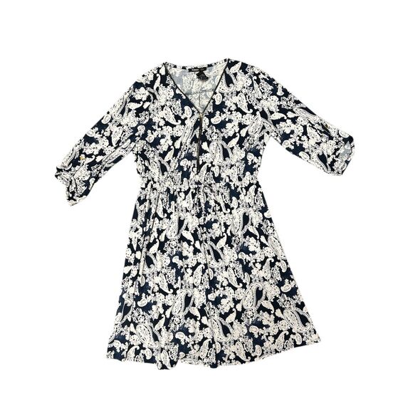 Robert Louis | Dresses | Robert Louis Womens Mini Dress Dark Blue White ...